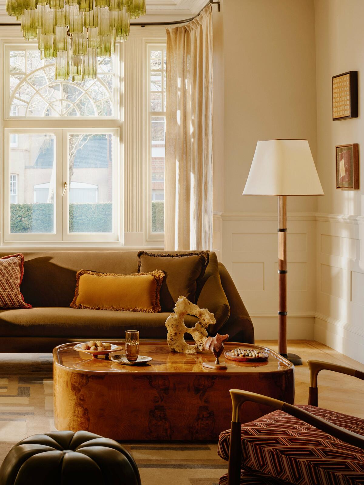 Dawson Coffee Table, Olive Ash Burl - Soho Home