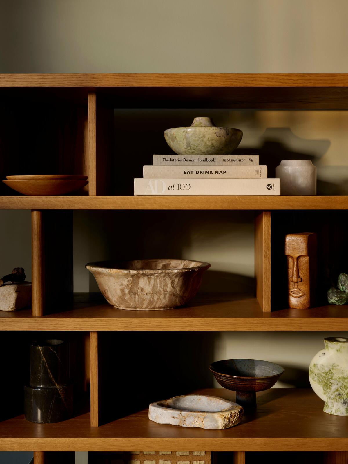 Alma Vase, Wide, Green - Soho Home