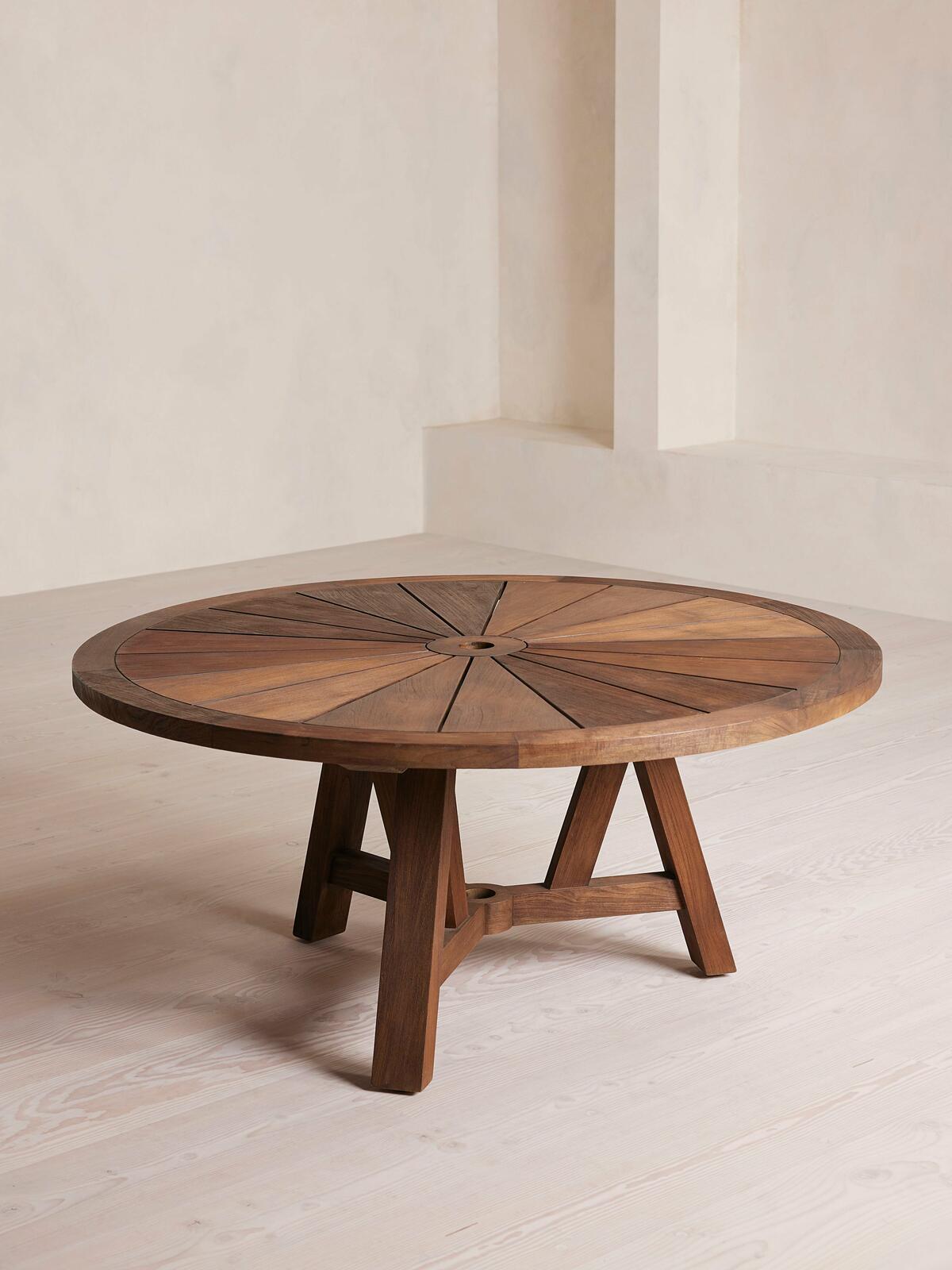 Vestini Dining Table, Stained Teak - Soho Home