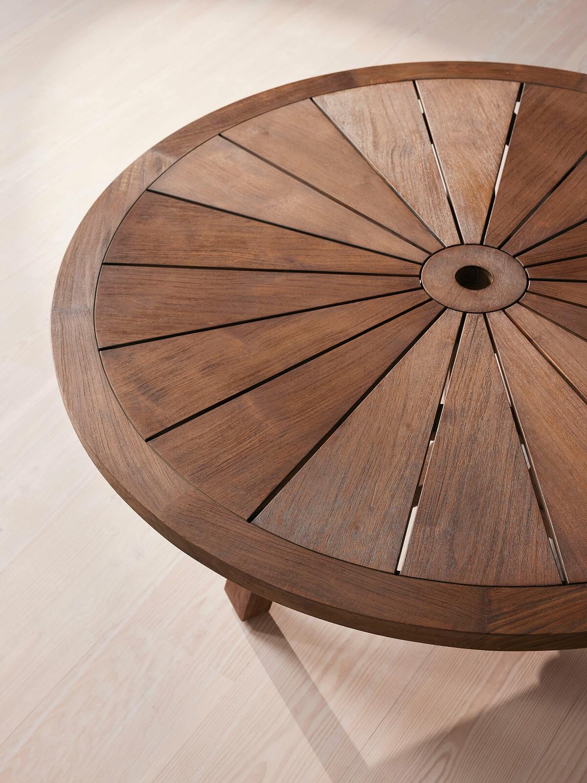 Vestini Dining Table, Stained Teak - Soho Home