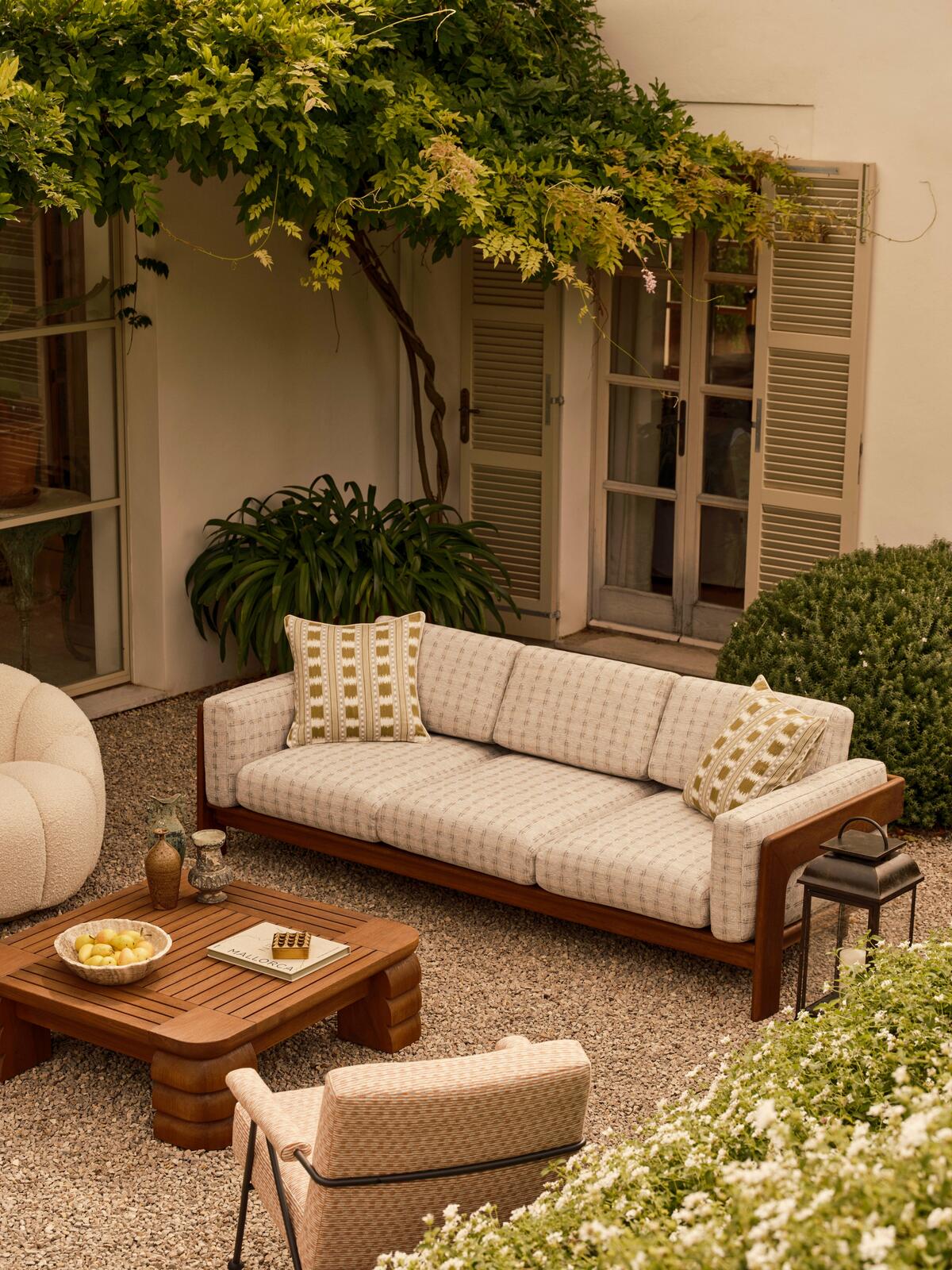 Marcia Sofa, Geometric, Grey, US - Soho Home