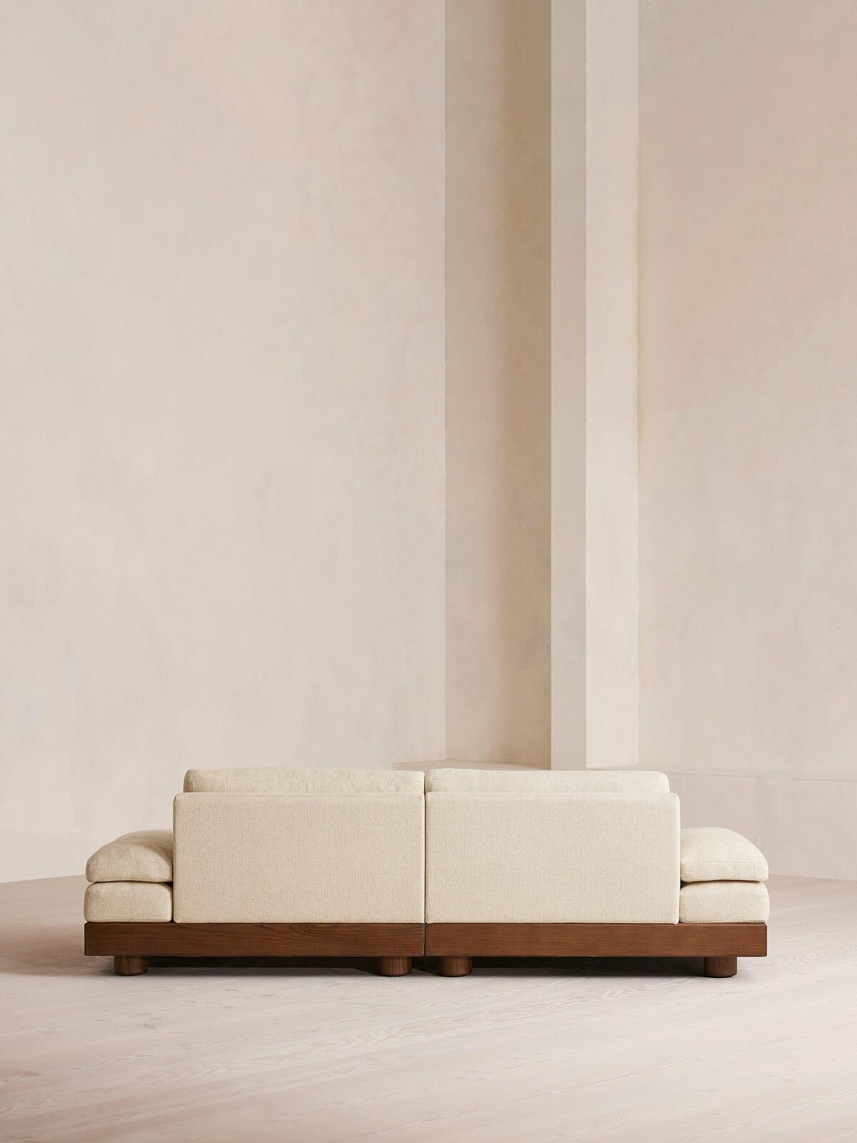 Truro Modular Sofa, Three Seater, Textured Linen UK - Soho Home