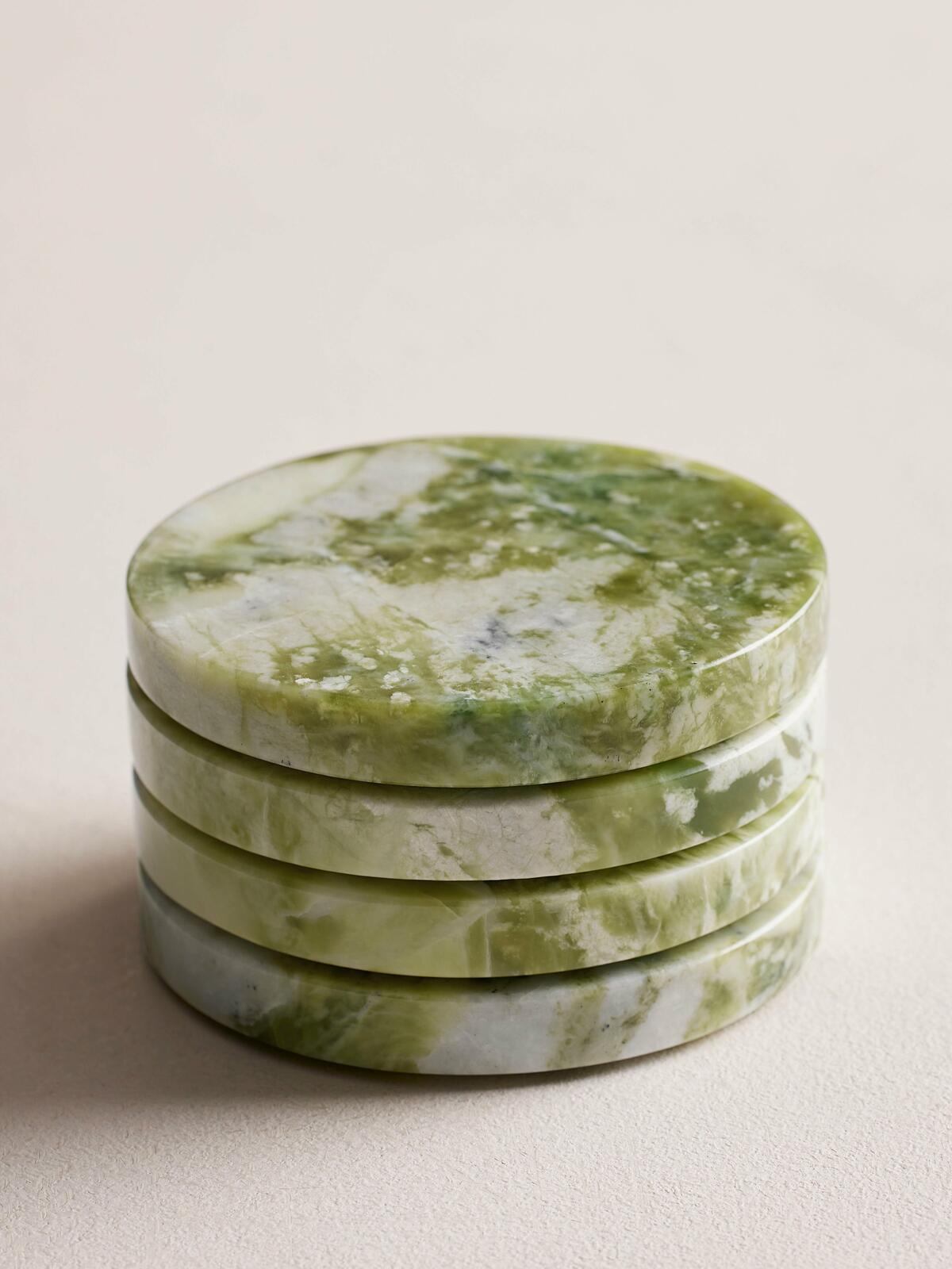 Hanson Coaster, Apple Jade, Set of Four - Soho Home