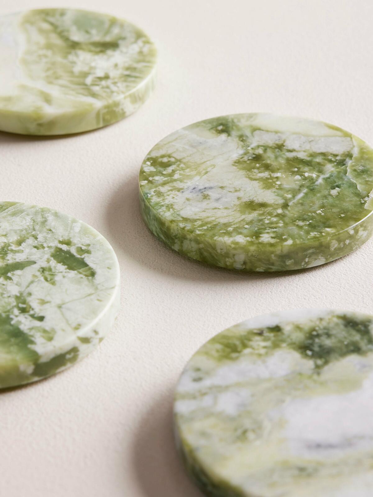 Hanson Coaster, Apple Jade, Set of Four - Soho Home