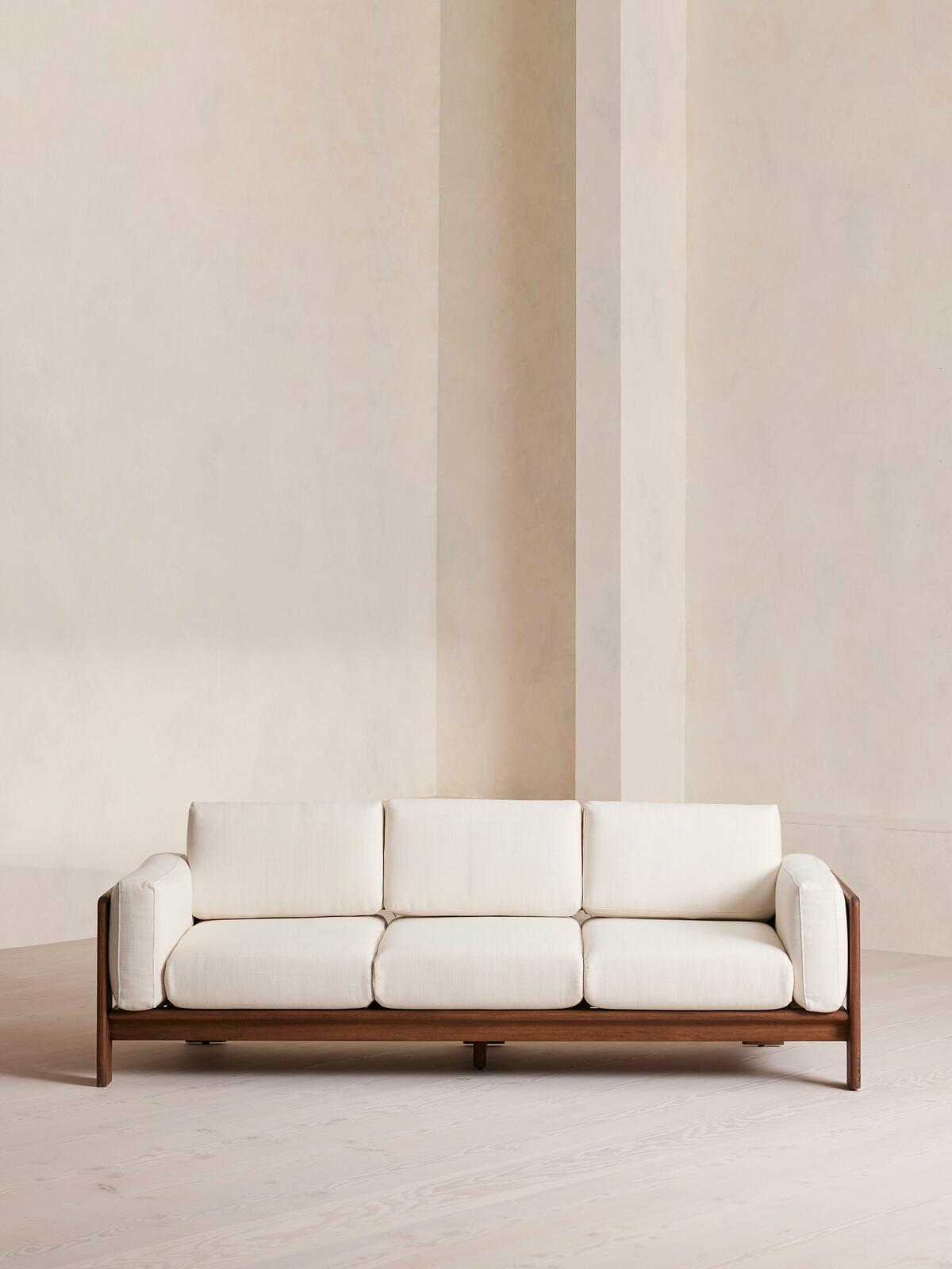 Marcia Sofa, Textured Weave, Natural, US - Soho Home