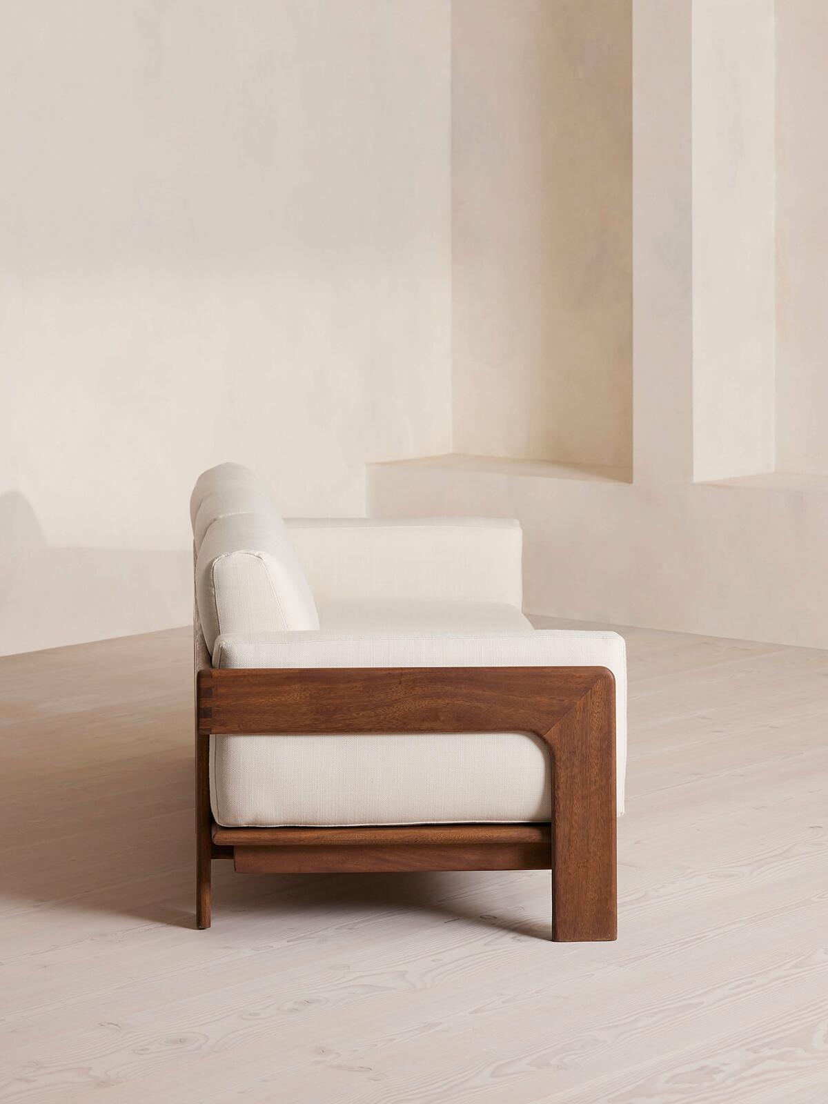 Marcia Sofa, Textured Weave, Natural, US - Soho Home