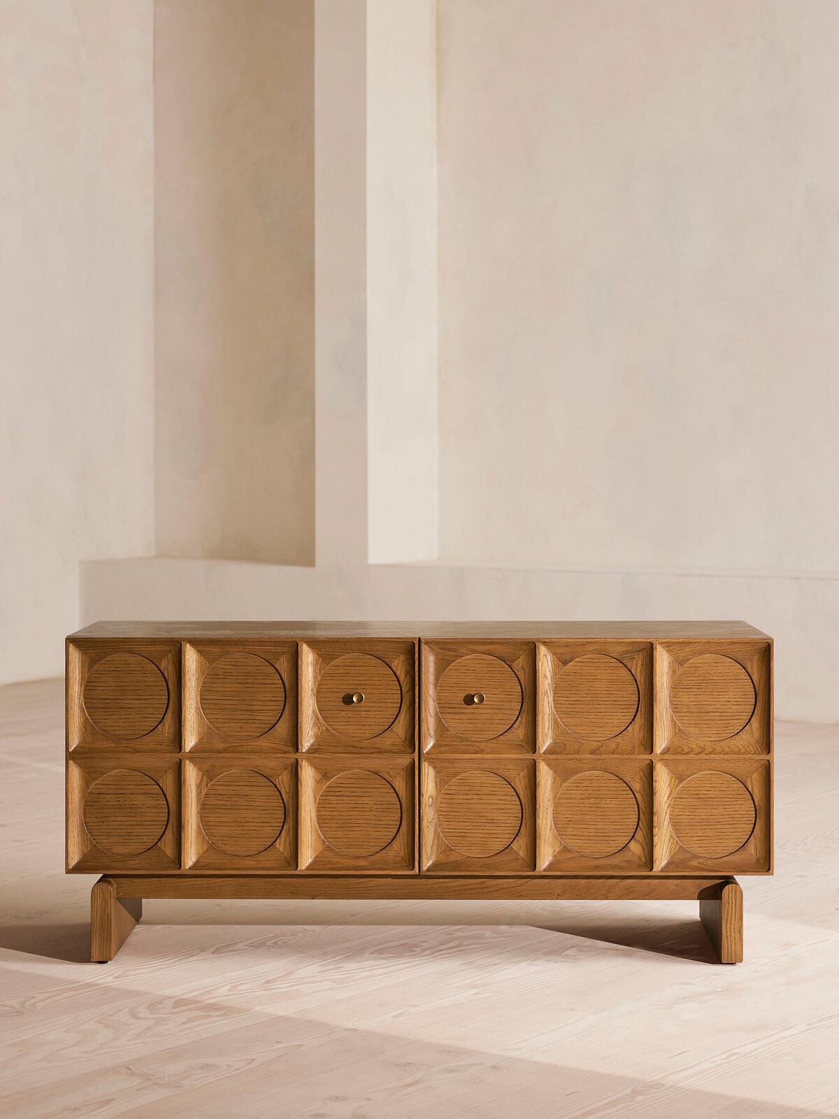 Marcel Media Unit, Medium Oak - Soho Home
