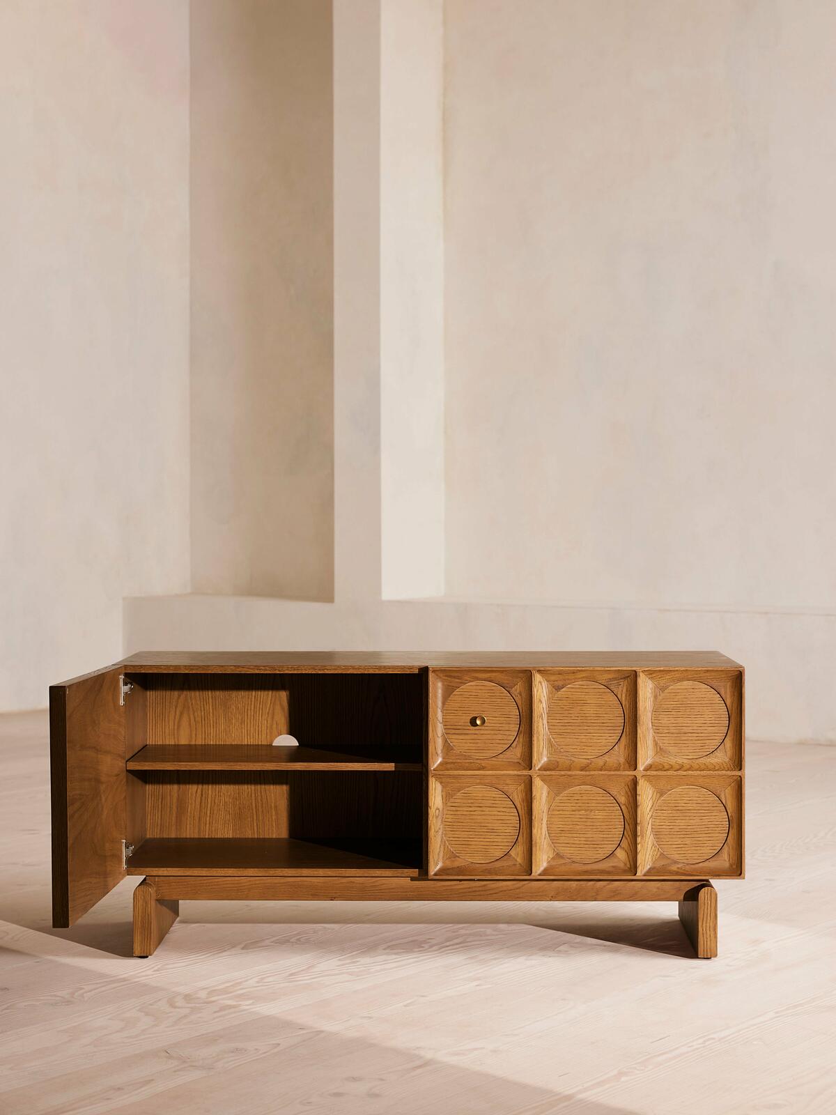 Marcel Media Unit, Medium Oak - Soho Home