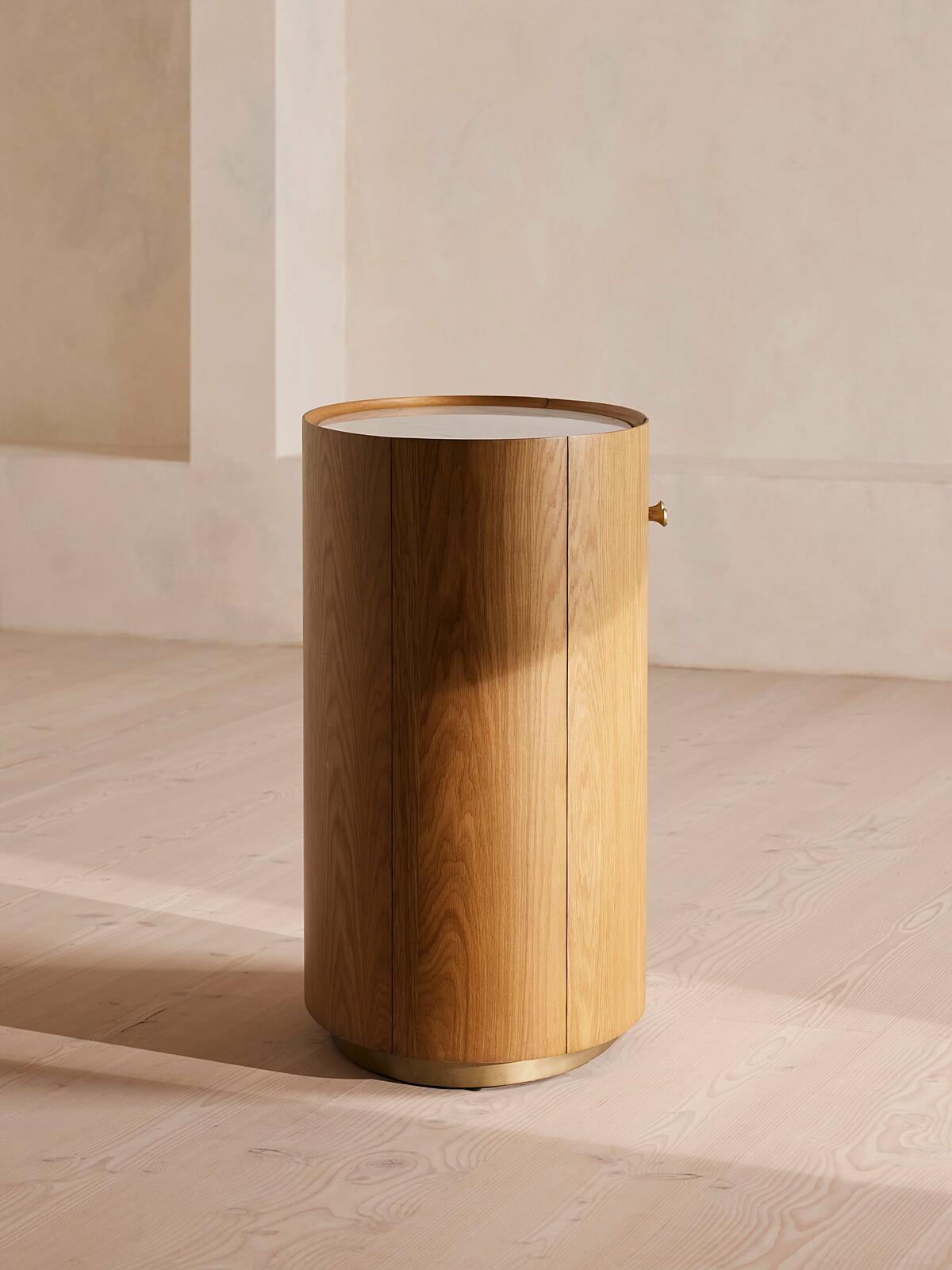 Andrea Compact Bar, Carrara Marble - Soho Home