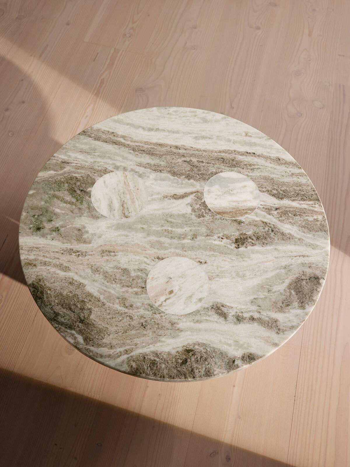 Tisbury Coffee Table, Dark Terra Bianca Marble - Soho Home