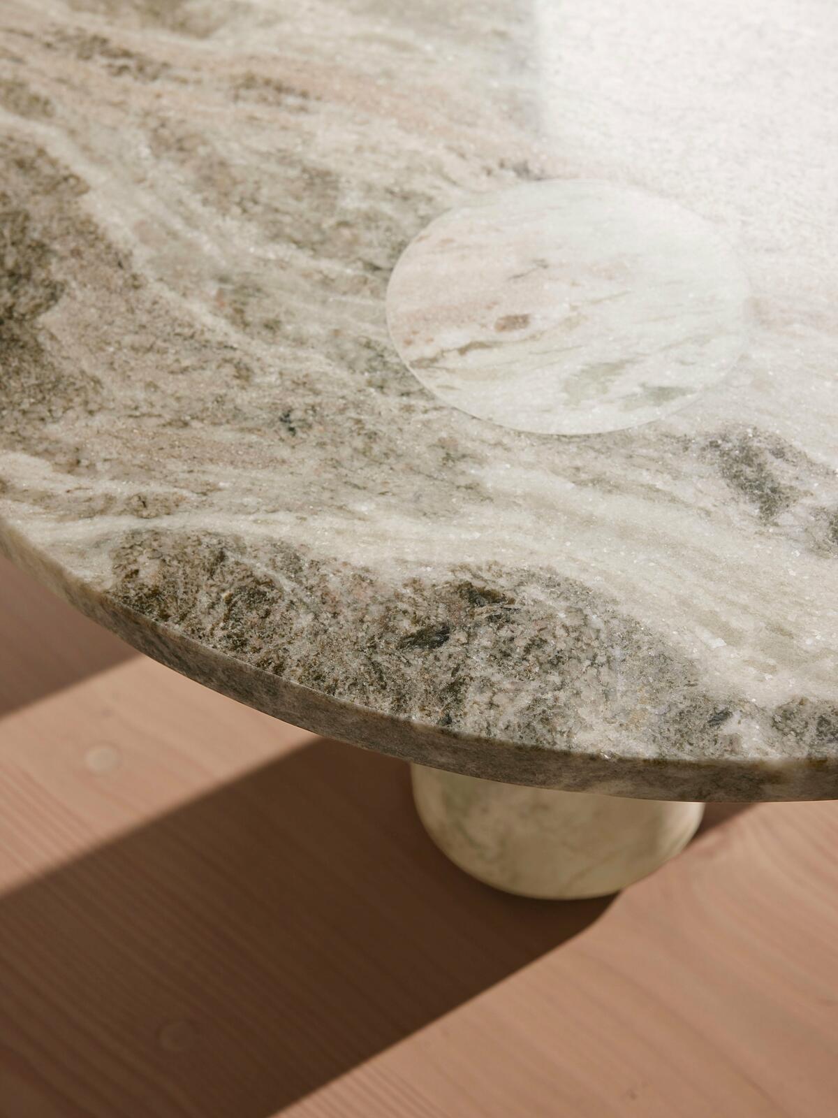 Tisbury Coffee Table, Dark Terra Bianca Marble - Soho Home