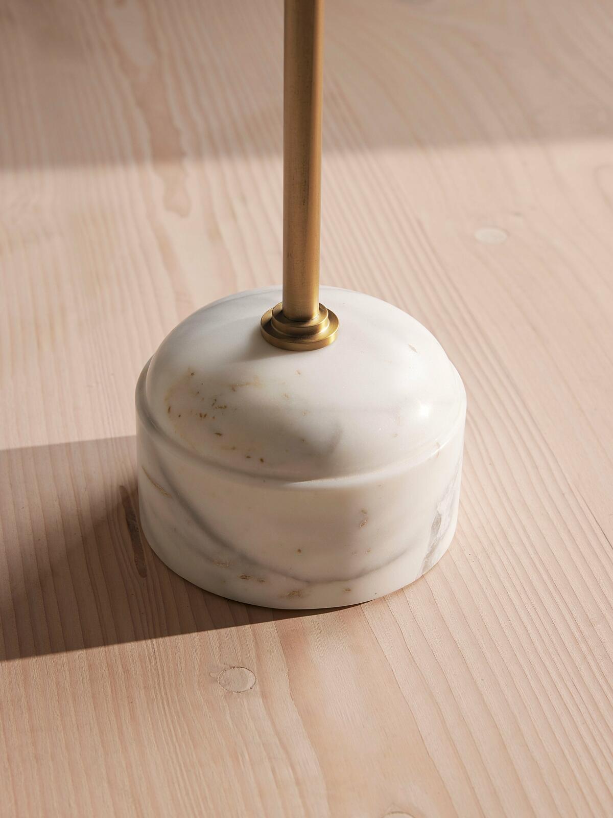 Fleet Side Table, Small/Tall, Jurassic Green Marble - Soho Home