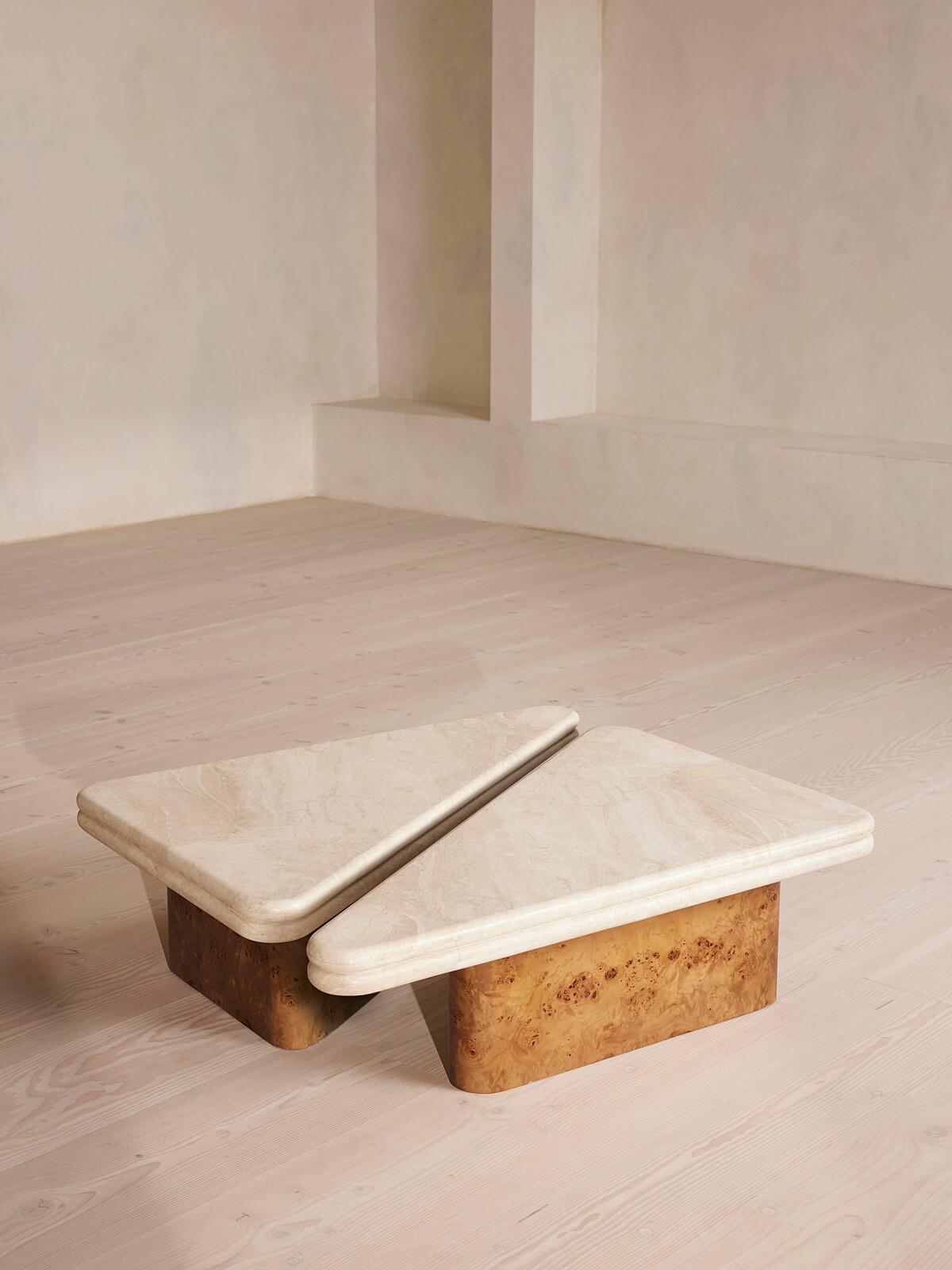 Gia Coffee Table Set, Royal Diana Marble - Soho Home