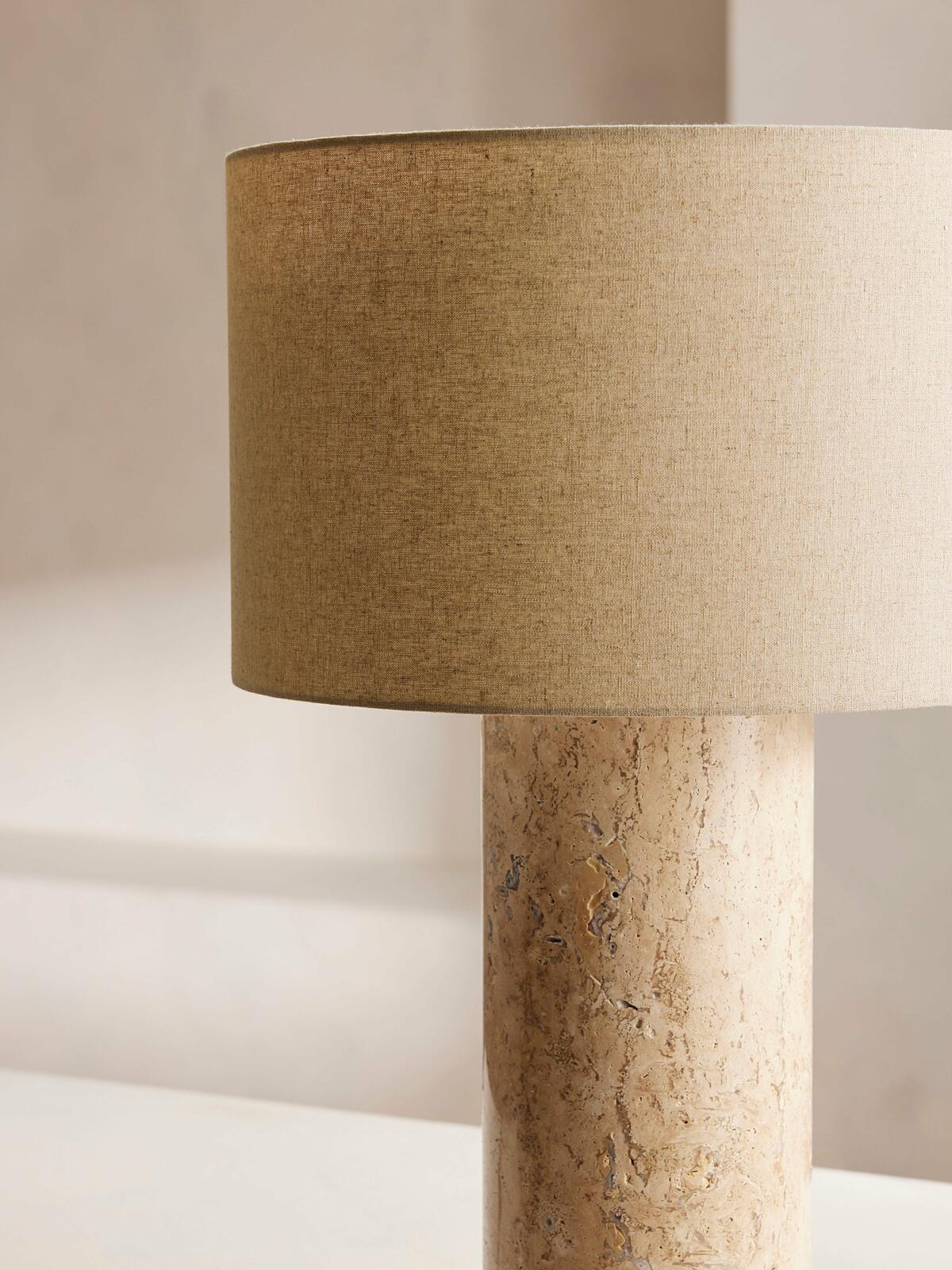 Remi Stone Table Lamp, Large - Soho Home