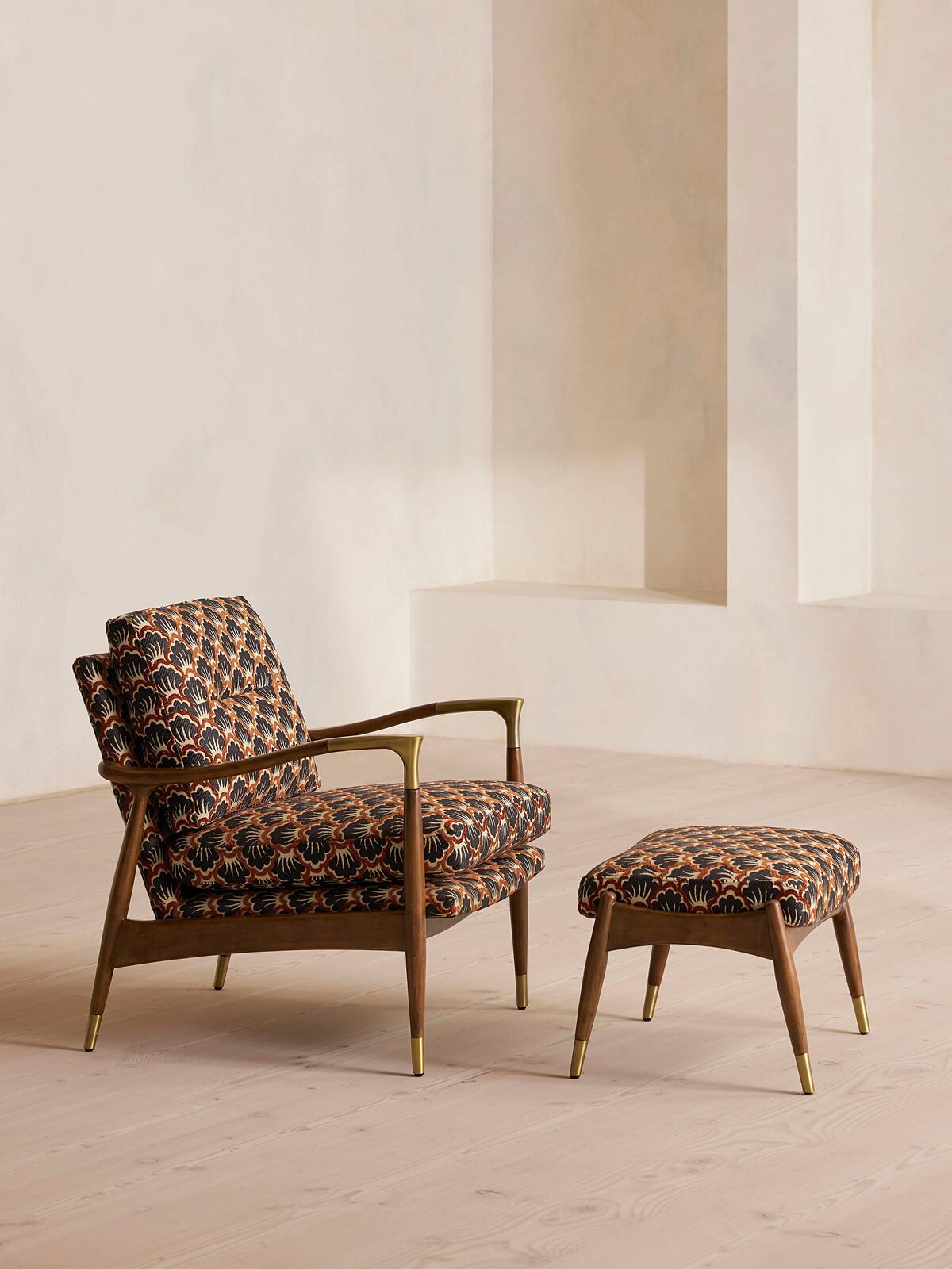 Theodore Armchair, Pierre Frey, Bosquet - Soho Home