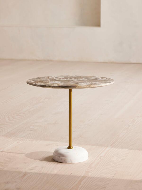 Fleet Side Table, Large, Kapri Marble - Soho Home