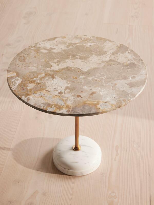 Fleet Side Table, Large, Kapri Marble - Soho Home
