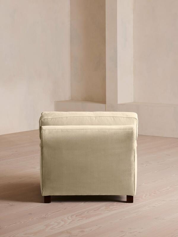 Arundel Loveseat, Velvet, Porcelain - Soho Home