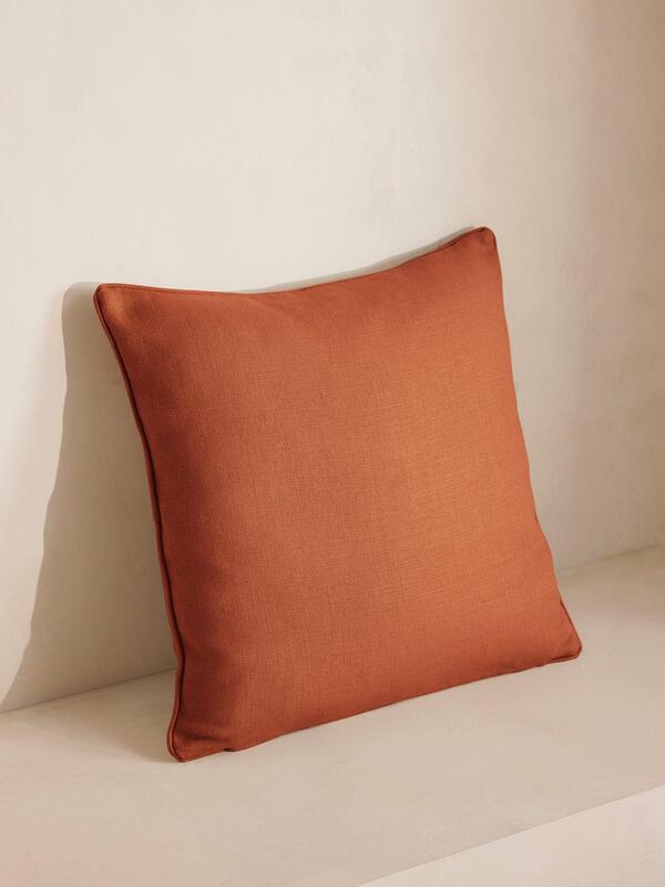 (US) Vinnie Large Square Cushion, Antique Rose - Soho Home