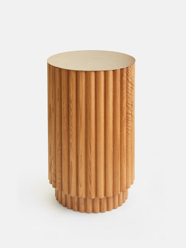 Barrel Side Table, Oak - Soho Home