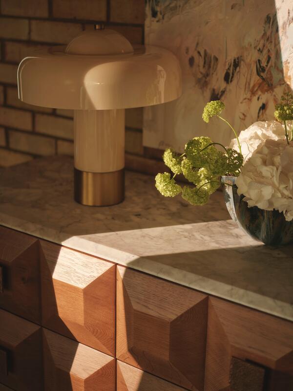 Giovanni Table Lamp, Large, Cream - Soho Home