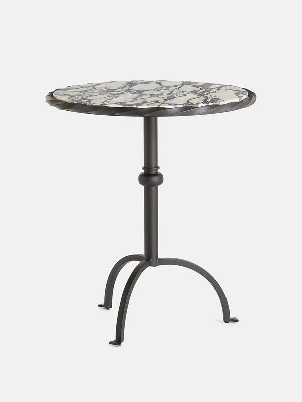 Limited Edition Paris Side Table, Red Marble - Soho Home