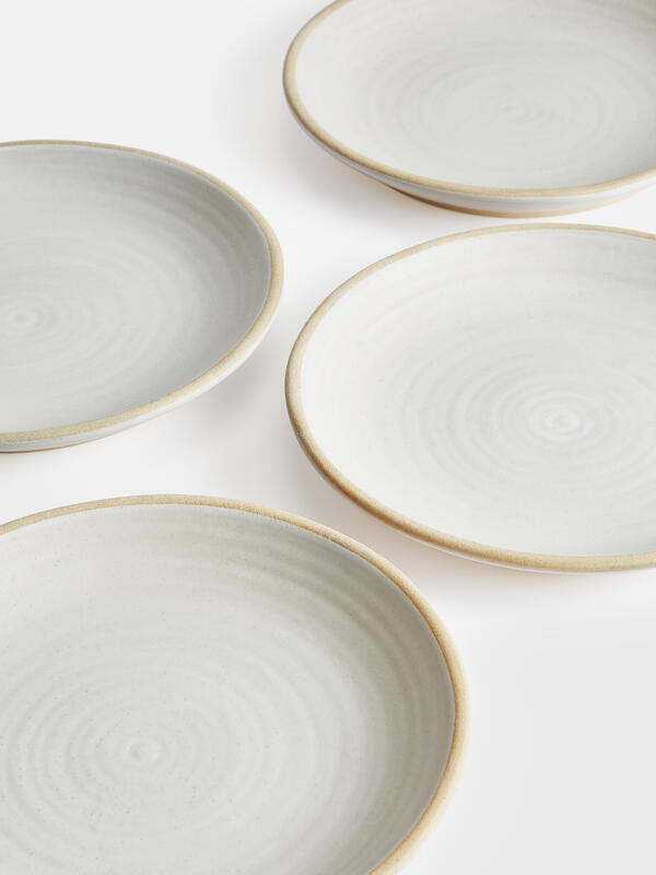 Morley Side Plate, White, Set of Four - Soho Home