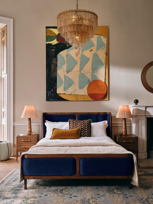 Catherine Rug Navy, 365 x 460cm - Soho Home