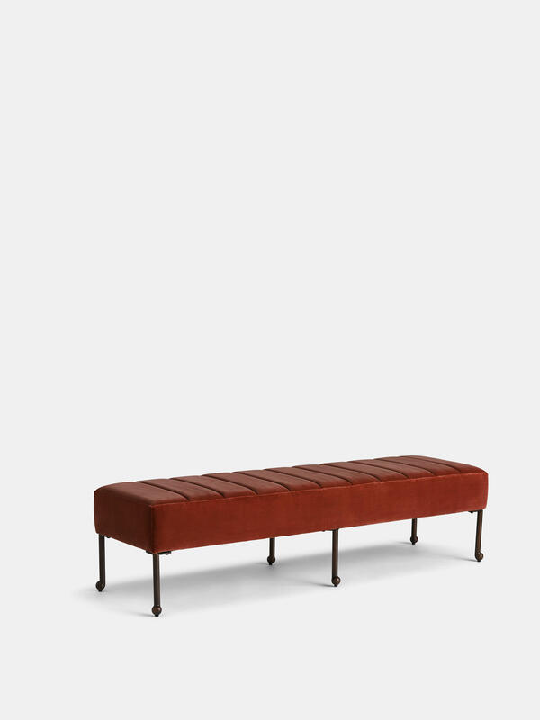 Poppy Bench, Velvet Rust - Soho Home
