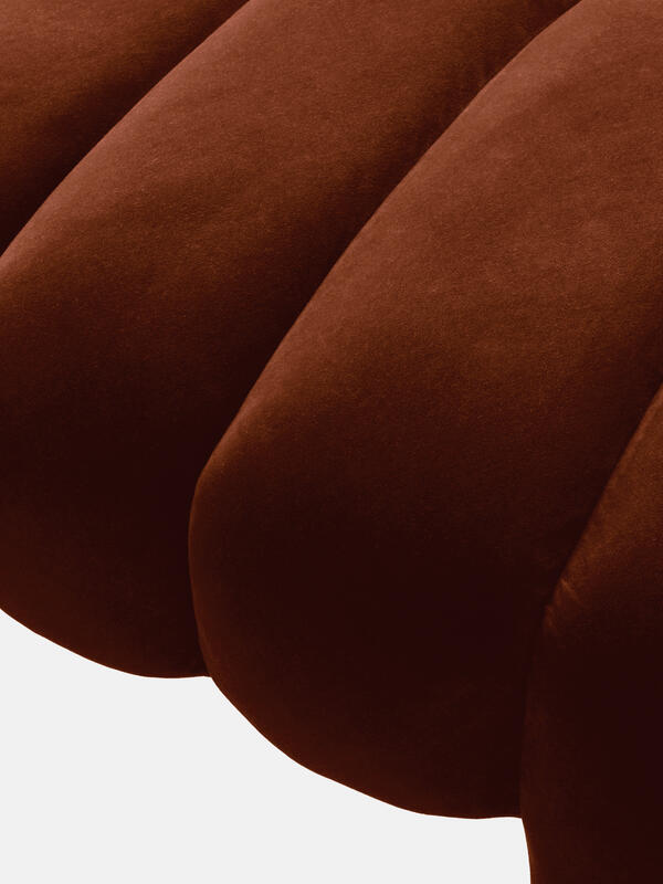 Willis Bench, Velvet, Rust, US - Soho Home