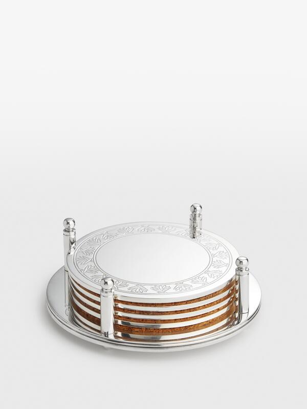 Rochester Engraved Silver Coasters, Set of Four - Soho Home
