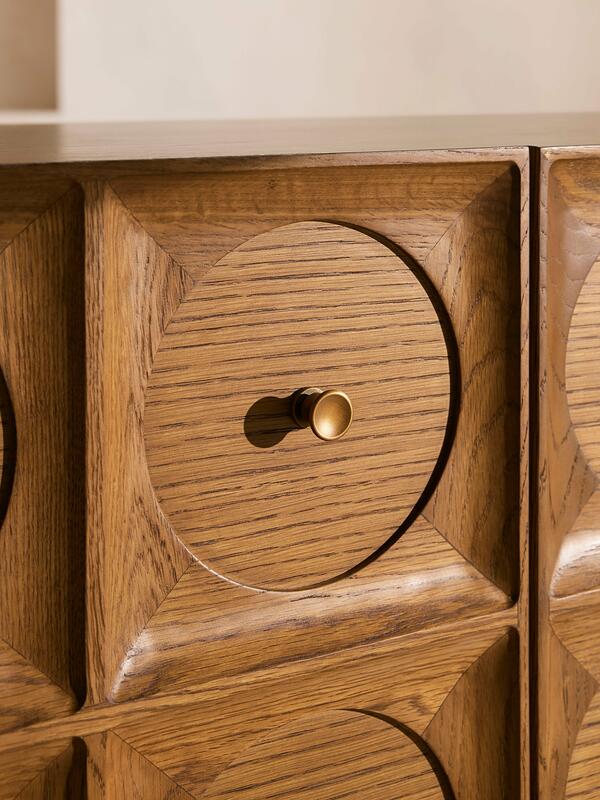 Marcel Media Unit, Medium Oak - Soho Home