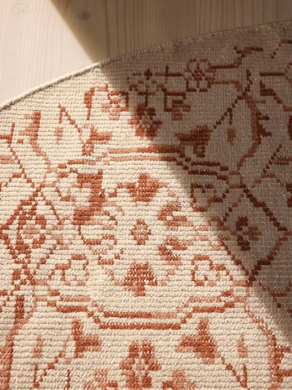 Silvanus Rug, Rust, Round, 200 x 200cm - Soho Home