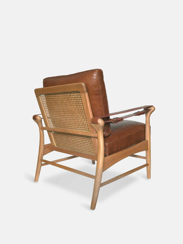 Campden Arm Chair Tan Leather | Leather Armchairs | Soho Home
