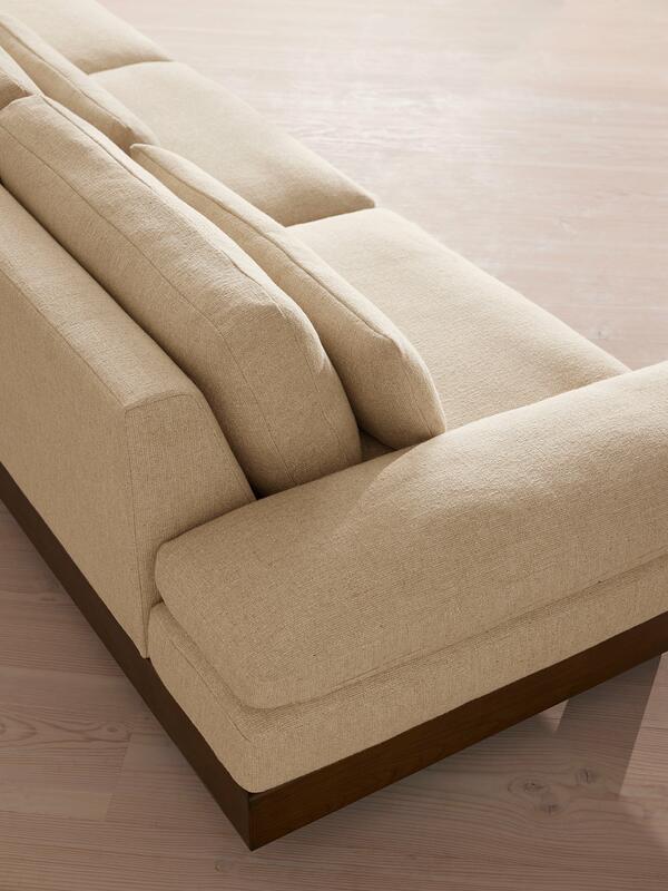 Truro Modular Sofa, Four Seater,Textured Linen UK - Soho Home