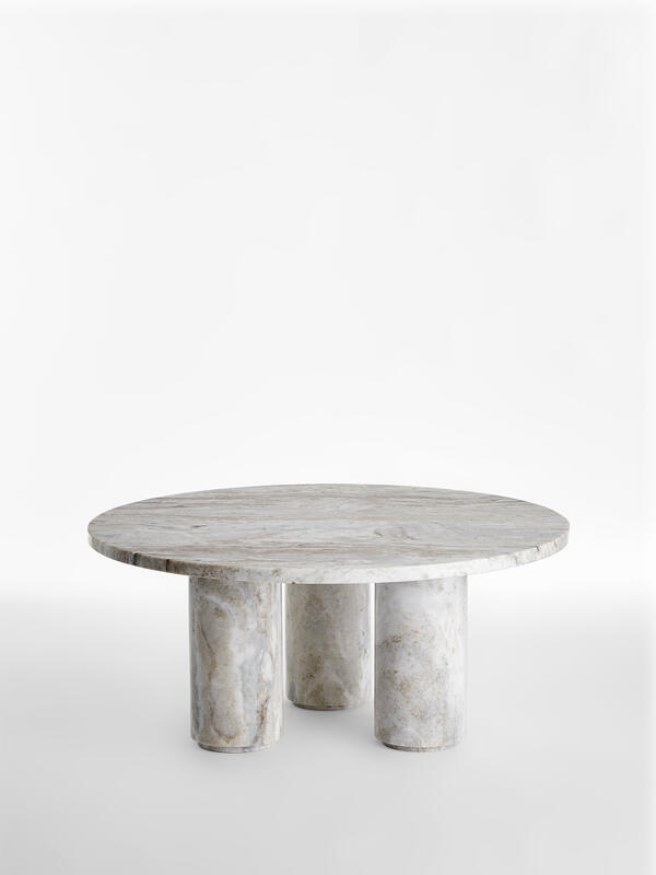 Tisbury Coffee Table, Terra Bianca Marble - Soho Home