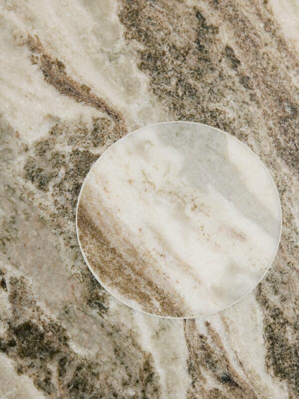 Tisbury Coffee Table, Dark Terra Bianca Marble - Soho Home