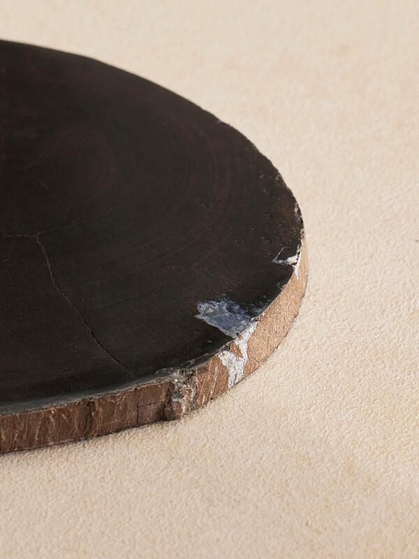 Balfern Petrified Wood Coasters, Black, Set of Four - Soho Home