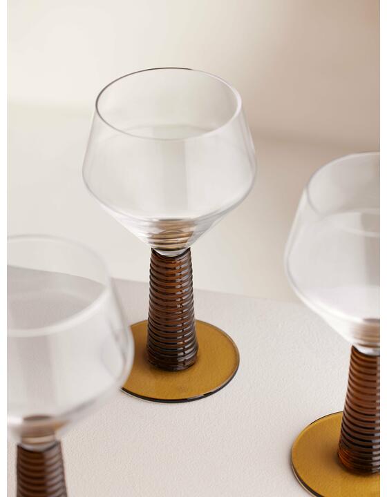 Bennett Wine Glass, Sepia, Set of Four - Soho Home