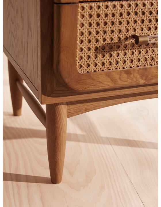 Oscar Cane & Oak Bedside Table - Soho Home