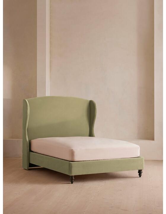 Rivas Bed, Super King, Velvet Lichen - Soho Home