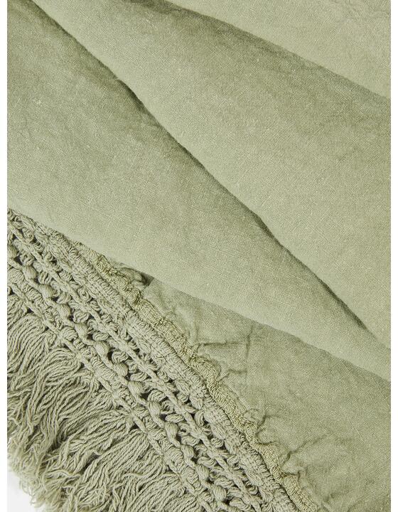 Rosa Linen Tablecloth 170 x 250cm, Sage - Soho Home