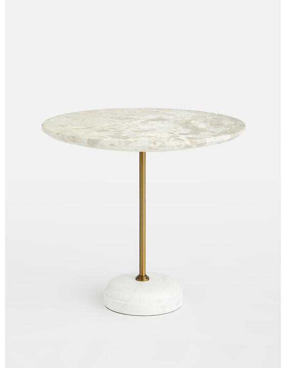 Fleet Side Table, Large/Low, Kapri Marble - Soho Home