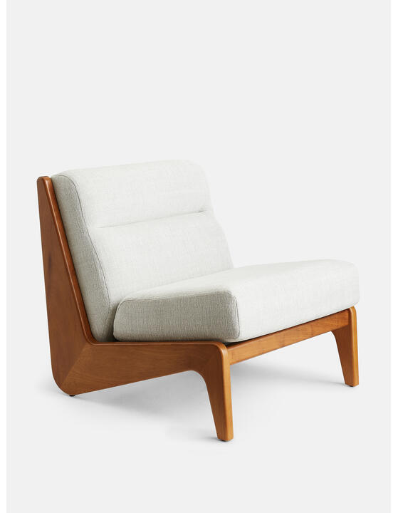 Fletcher Outdoor Armless Chair, Natural, US - Soho Home