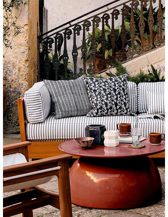 Barkham Square Cushion, Navy - Soho Home