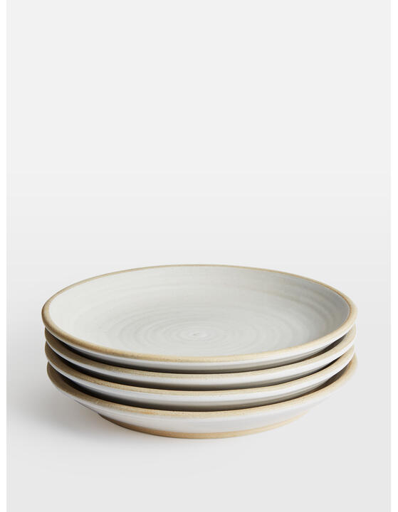 Morley Side Plate, White, Set of Four - Soho Home