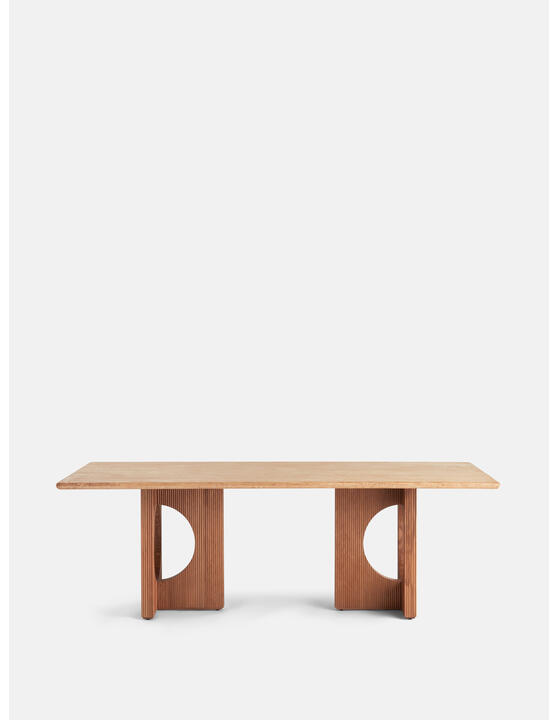 Elliot Dining Table, Travertine - Soho Home