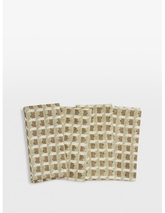 Freya Linen Napkins Cream, Set of Four - Soho Home