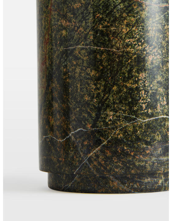 Verona Leather & Oud Marble Candle, 260g - Soho Home