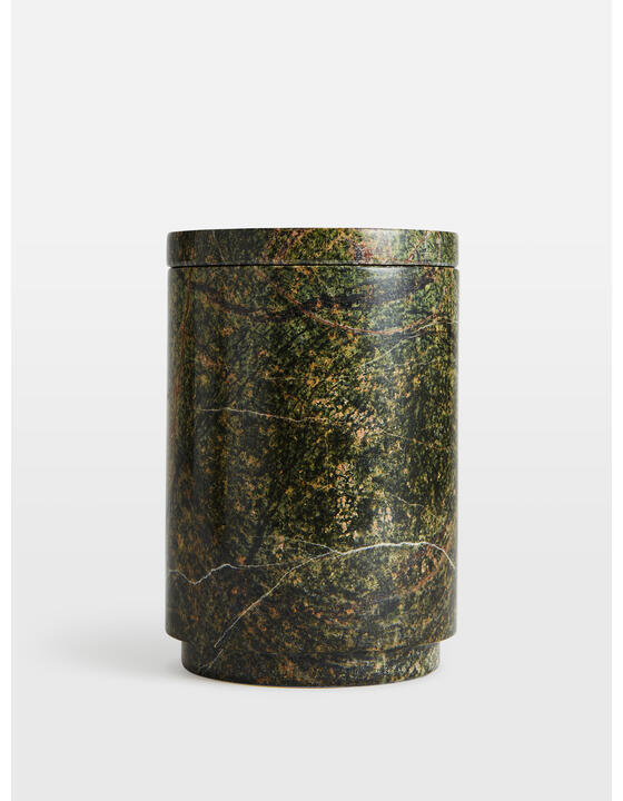 Verona Leather & Oud Marble Candle, 260g - Soho Home